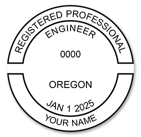Oregon Professional Engineer Stamp | Rubber Stamp Champ