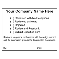 Architect Review Stamp | Rubber Stamp Champ