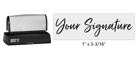 Signature Rubber Stamp | Rubber Stamp Champ