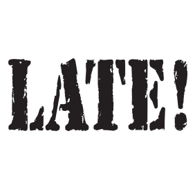 Late! Text Teacher Stamp | Rubber Stamp Champ